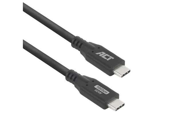 Câble ACT USB-C 3.0 10Gbps 60W USB 1m