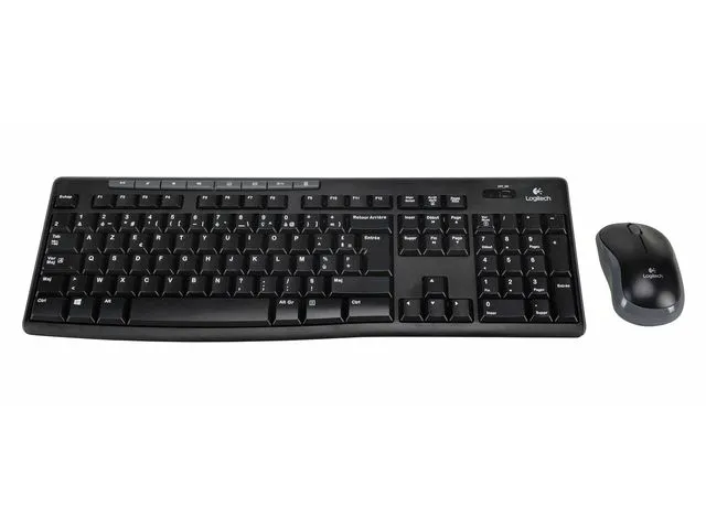 OUTLET Logitech Draadloos Toetsenbord MK270 AZERTY + Compacte muis Zwa
