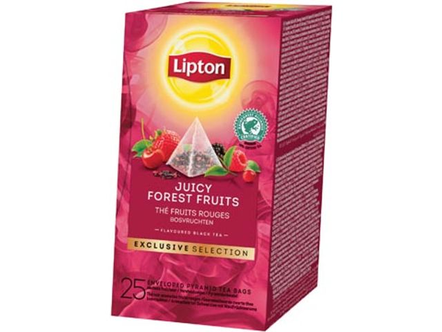 Lipton thé, fruits des bois, exclusive selection, boîte de 25 sachet ...