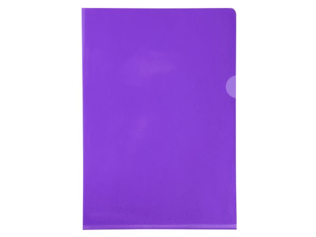 Exacompta 100 L-Mappen A4 0.13mm Glad Pvc Sterke Kwaliteit paars ...