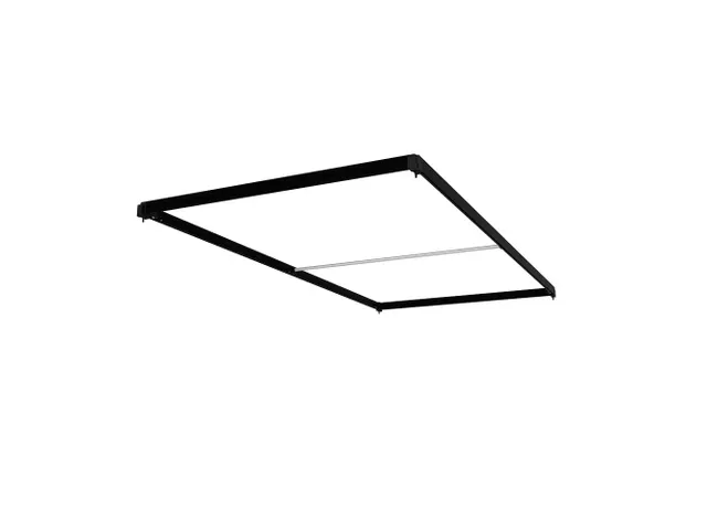 DiscountOffice FlexFrame Modulair systeem Dak 100x200cm Zwart frame