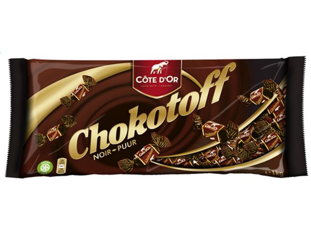 DiscountOffice Chokotoff toffee puur chocolade 1kg | DiscountOffice.nl