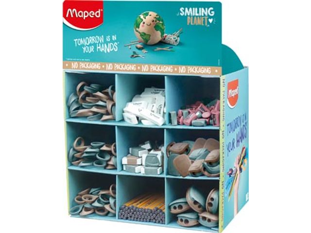 Maped Smiling Planet présentoir vide avec 9 compartiments ...