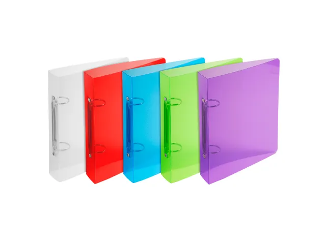 Exacompta Ringmap A5 PP Cristal 2 ringen 30mm tussenafstand 80mm Assorti