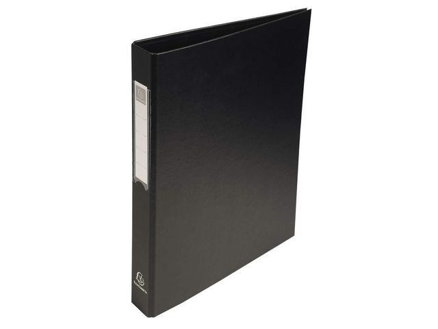 Exacompta Ringmap A4, PP, 4 ringen 25 mm, Zwart | DiscountOffice.nl