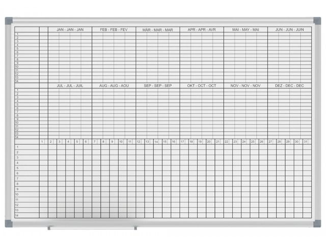 Maand- / Jaarplanner Magnetisch MAULstandard 60x90cm