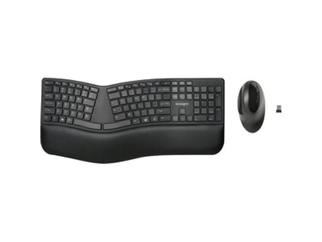 Kensington Pro Fit Ergo Wireless Keyboard and Mouse | DiscountOffice.nl