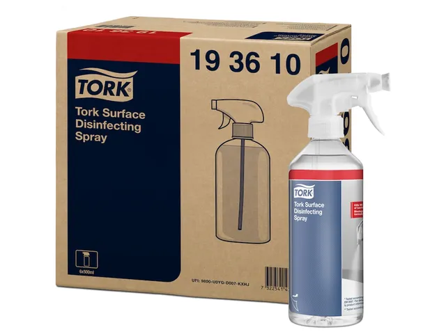 Tork 193610 Desinfecterende Spray voor oppervlakken 500ml 6 stuks