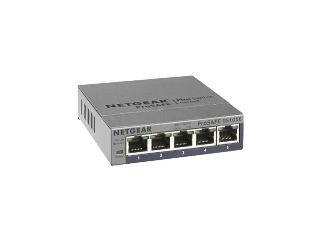 Netgear Gs105E-200Pes Smart Switch Standalone 5xRJ45 grijs managed