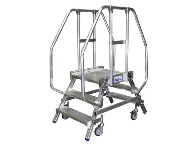 DiscountOffice Bordesladder Aluminium Bordes H 0.70m 2x3treden