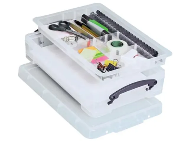 Really Useful Boxes Opbergdoos 8 Vaks 4 Liter Transparant