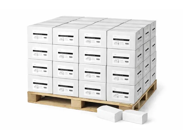 All Care Essuie-mains cellulose pliés en Z 2 ép blanc palette de 36 paquets