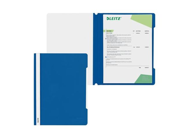 Snelhechter Leitz 4191 standaard A4 blauw 30% gerecycled plastic