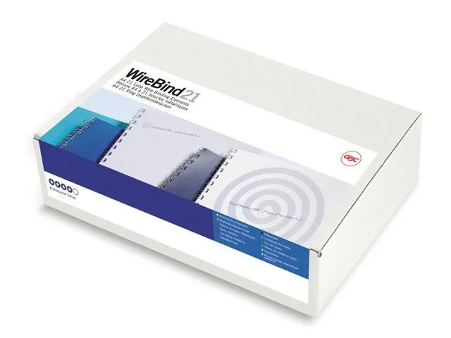 Gbc OUTLET Wirebind Draadrug 21-rings 6mm Wit