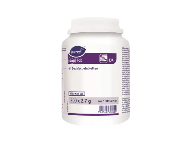 Diversey Suma Tab D4 Desinfectietabletten (pot van 300 tabs)