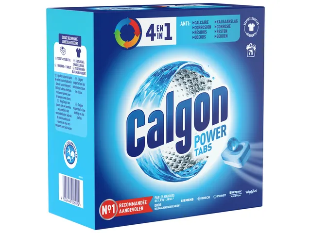 Calgonit Wasmachine reinigingstabletten Calgon 4in1 75 tabs