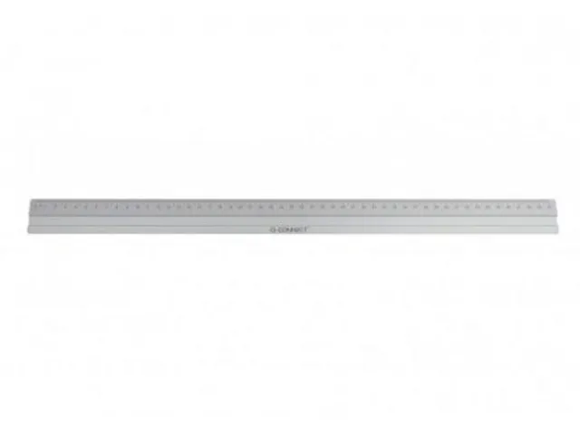 Q-Connect Liniaal 50 Cm Aluminium Zilver