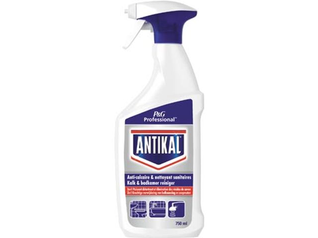 Antikal Nettoyant Calcaire Et Salle De Bains 2En1, Spray De 750 Ml ...