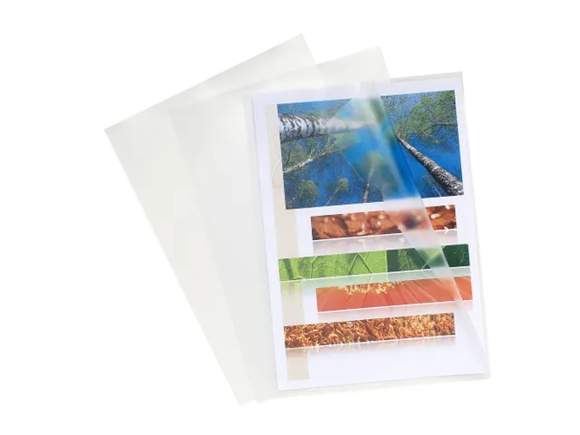 Exacompta 100 L-Mappen A4 0.12mm Glad Pvc Transparant Extra Stevig