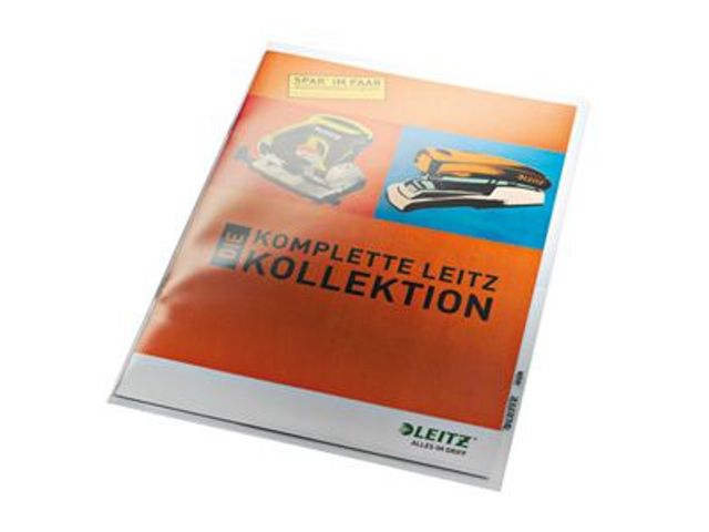 Leitz L-map 4106, PVC folie 150my, A4, glashelder, 100 stuks ...