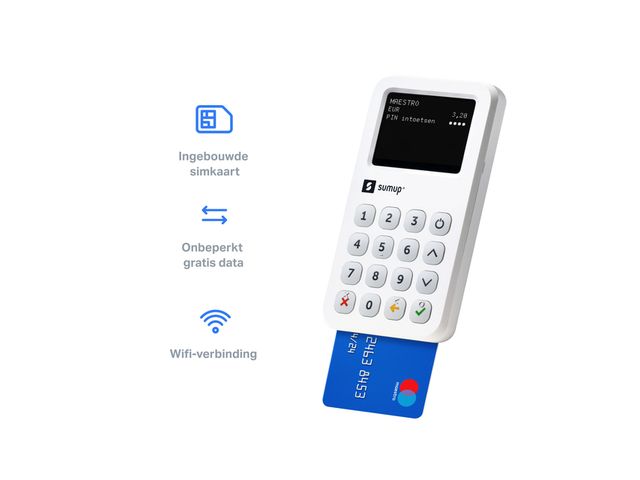 Mobiel Pinapparaat SumUp 3G+Wifi | DiscountOffice.nl