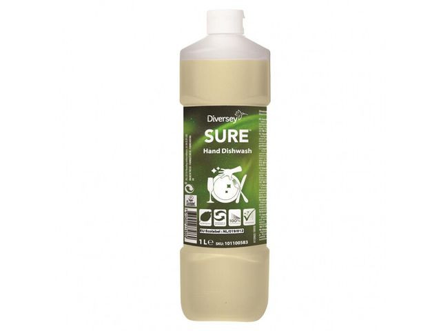 SURE Hand Dishwash Afwas en Ontvetter W207 6x1 Liter | DiscountOffice.nl