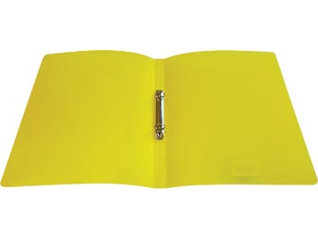 Alpha ringmap, A4 2 ringen van 16 mm, transparant geel