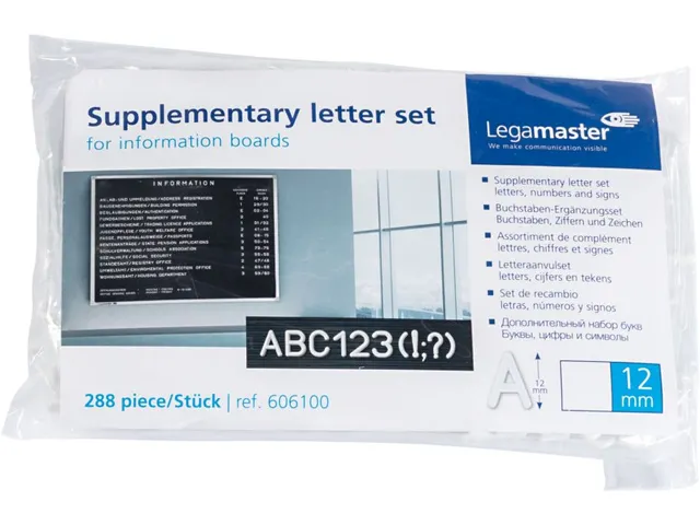 Legamaster Aanvulset Lega Letters/cijfers 288st