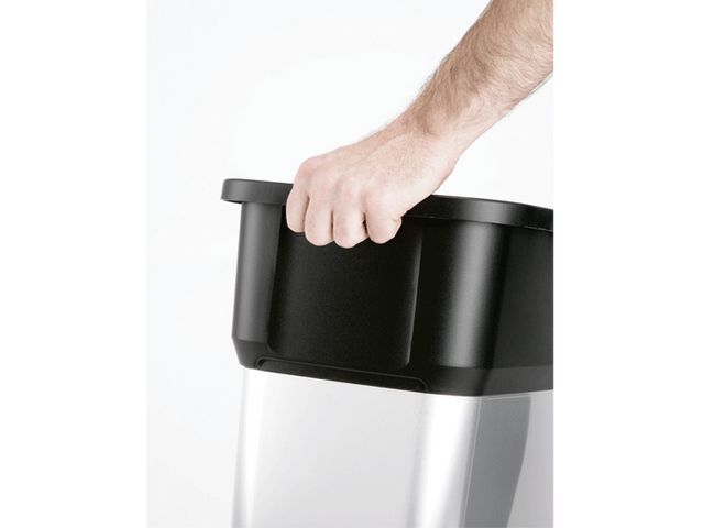 VILEDA Afvalscheidingsbak M Geo 55 Liter Metaalkleur | DiscountOffice.nl