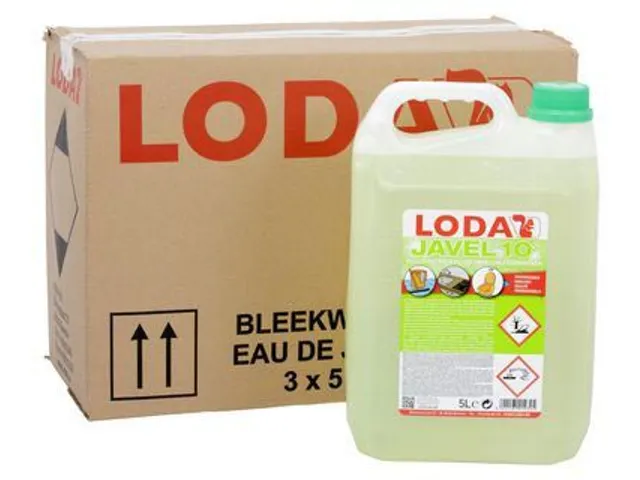 Loda Javel 10° bleekwater, groen, bidon van 5 Liter