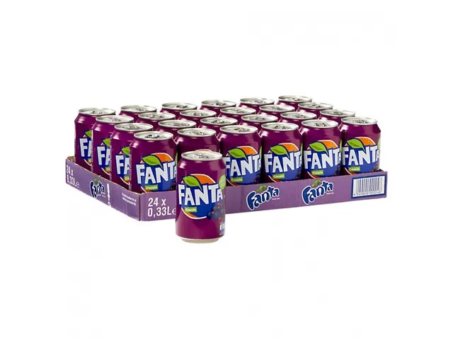 Frisdrank Fanta Cassis 0,33L blik/pak 24