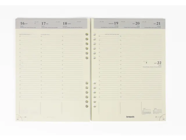 Agendavulling 2026 Brepols Brefax 7 7dagen/2pagina's