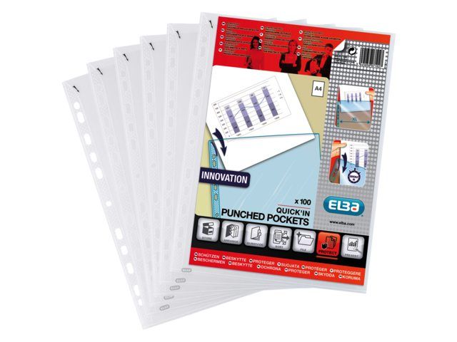 Oxford ELBA Quick'in showtas A4 11-gaats PP 0.07mm glashelder kleurloos ...