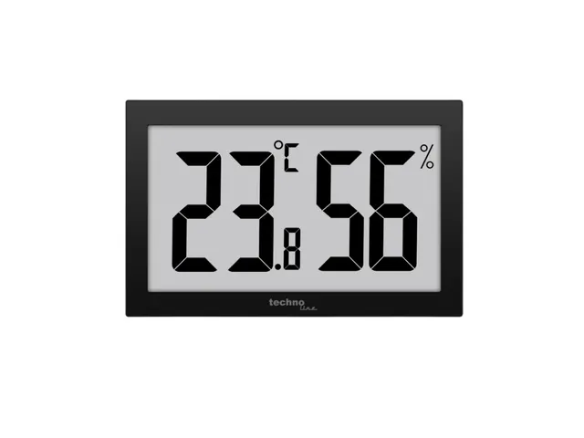 Thermometer Technoline WS 9465 223x144x24mm zwart XXL