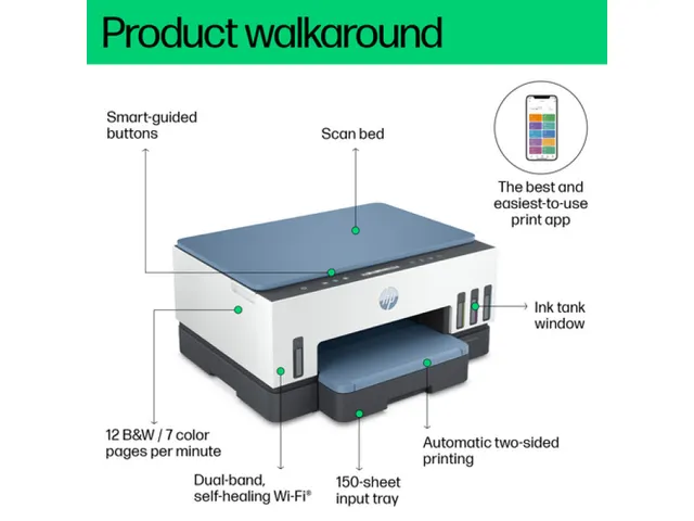 HP Smart Tank 6005 Wireless All-in-One Color Printer