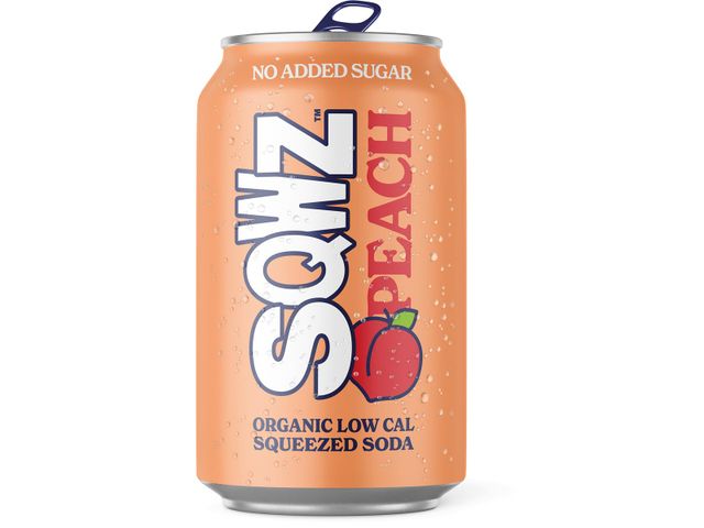 Sqwz frisdrank Peach BIO blikje van 33 cl pak 12 stuks | DiscountOffice.nl