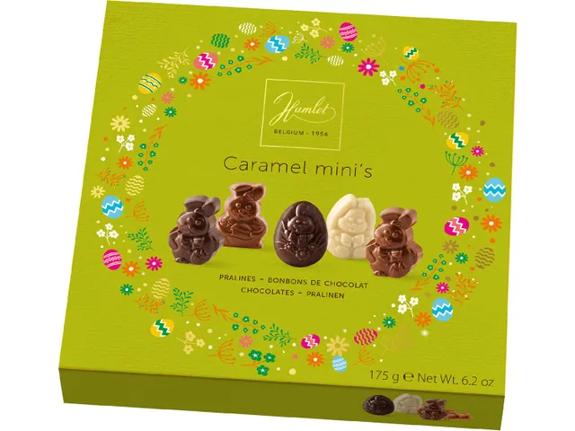 Hamlet Pasen karamel mini's bonbons doos van 175 gram