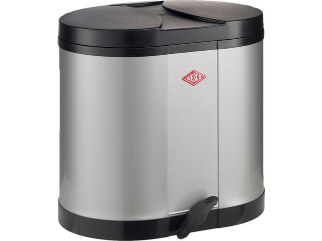 Vepa Bins Wesco Afvalbak Eco-Double Bin 170 2x 15 Liter Zilver ...