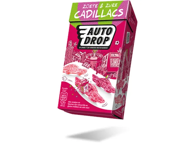 Autodrop Cadillacs sucrés et acidulés paquet 270g