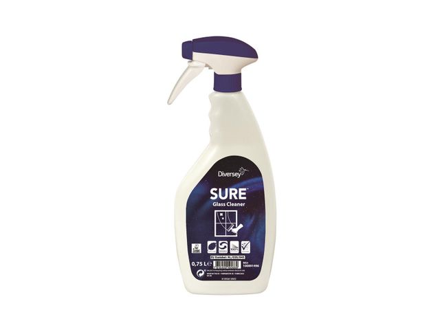SURE Glass Cleaner Glas- en Interieurreiniger 6x750ml | DiscountOffice.nl