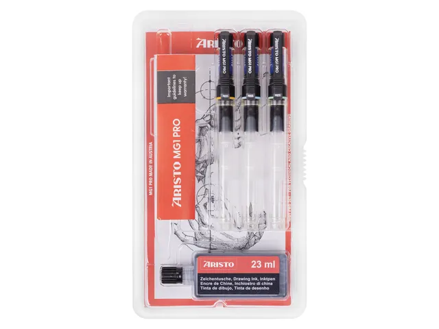 Tekenpen PRO Aristo College-set 4-delig 0.20-0.30-0.50mm tekenpennen e