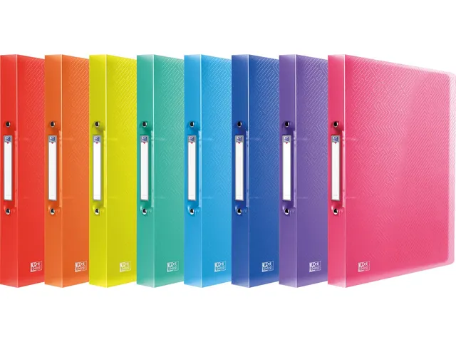 Oxford ringmap, A4, PP, 2 O-ringen 30 mm, rug 4 cm