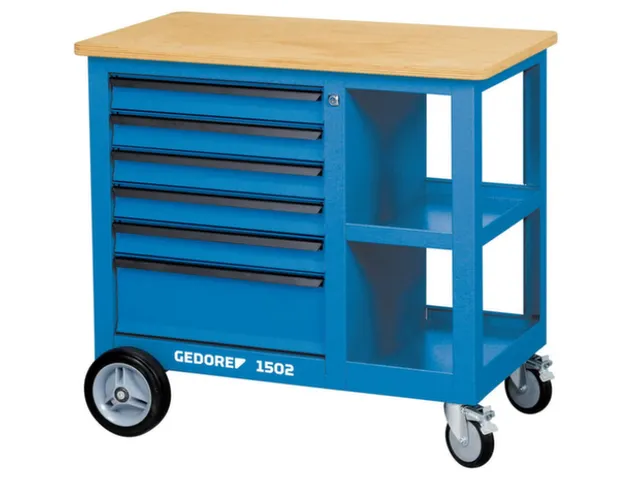 DiscountOffice GEDORE 1502 Verrijdbare werkbank met 6laden