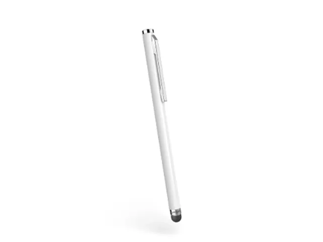 Stylus Pen Hama Easy met soft touch punt en clip wit