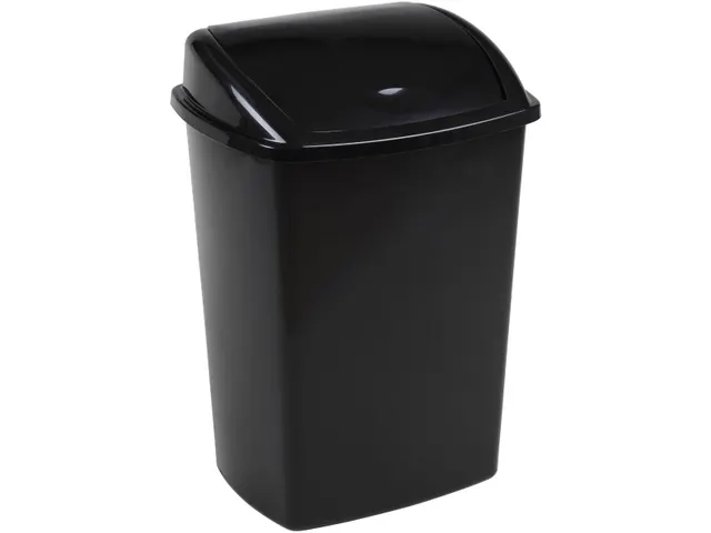 Vepa Bins Vuilbak met swing deksel 4,45L zwart