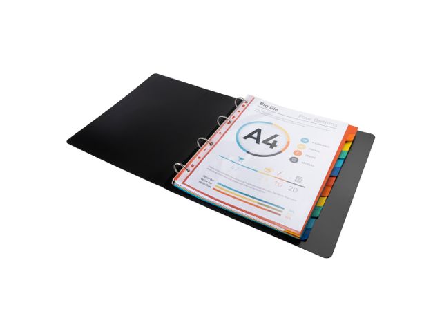 Exacompta Tabbladen karton 220g 12-delig A4 maxi Assorti | DiscountOffice.nl