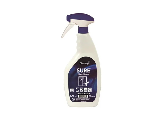 SURE Glass Cleaner Glas- en Interieurreiniger 6x750ml