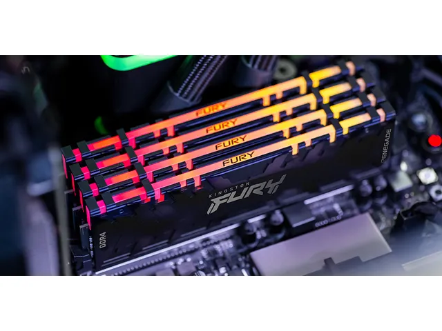 Kingston 128GB 3600MT/s DDR4 CL18 DIMM (set van 4) FURY Renegade RGB