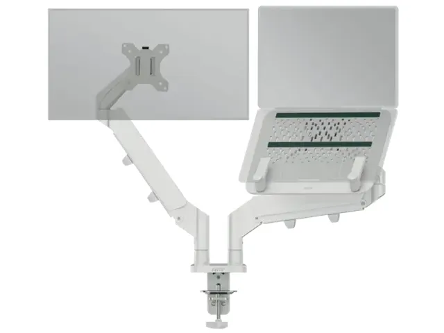 Monitor en laptoparm 2 Schermen Leitz Ergo grijs