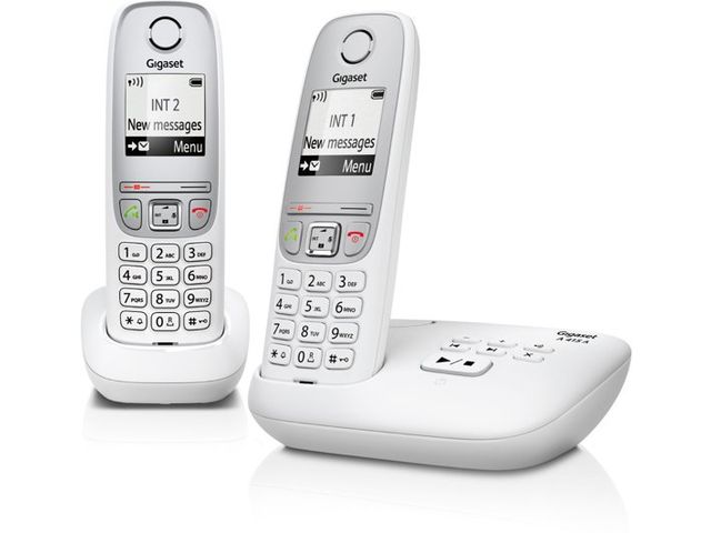 Gigaset A415 DECT Telefoon Duo Met Antwoordapparaat Wit | DiscountOffice.nl